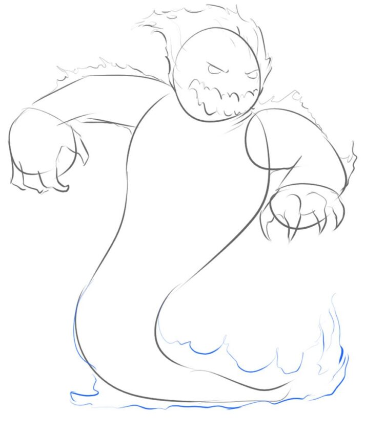 How to Draw a Fire Elemental - Geek-Blog.net