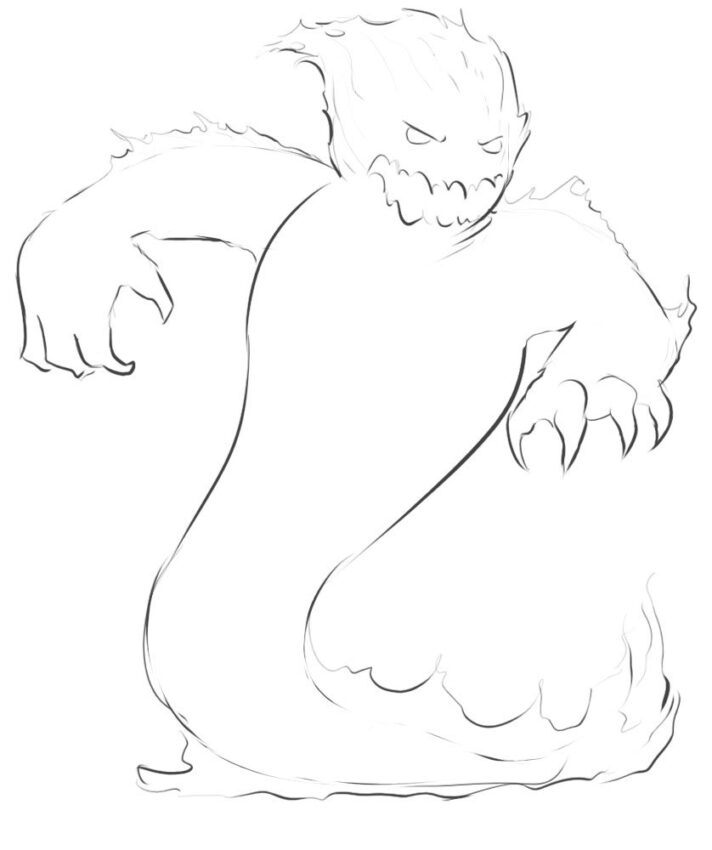 How to Draw a Fire Elemental - Geek-Blog.net