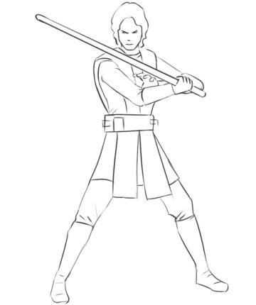 How to Draw Anakin Skywalker - Geek-Blog.net
