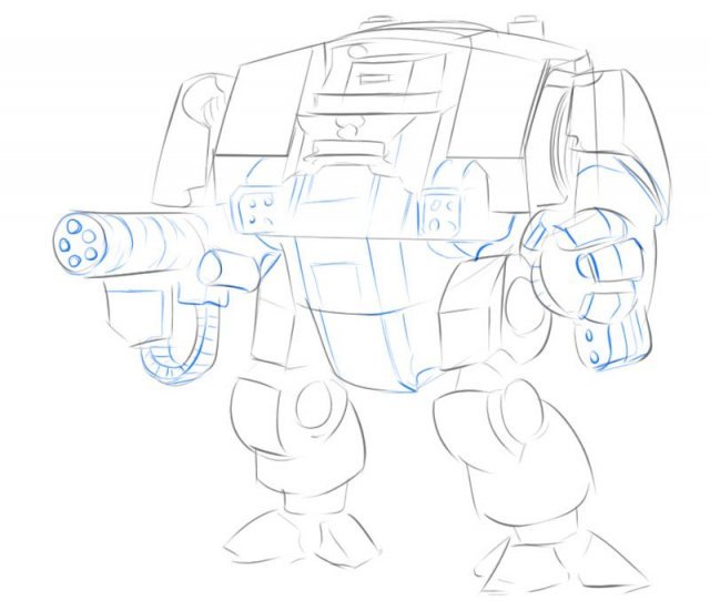 How to Draw Dreadnought - Geek-Blog.net