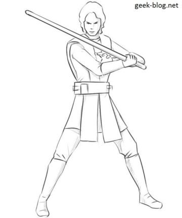 How to Draw Anakin Skywalker - Geek-Blog.net