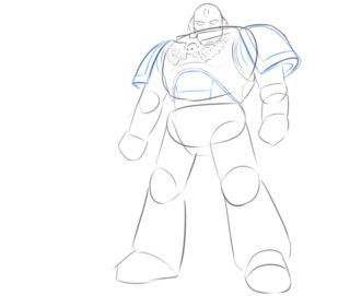 How to Draw a Space Marine - Geek-Blog.net