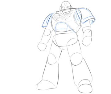How to Draw a Space Marine - Geek-Blog.net