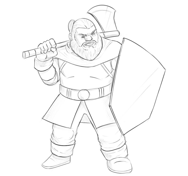 How to Draw a Dwarf - Geek-Blog.net