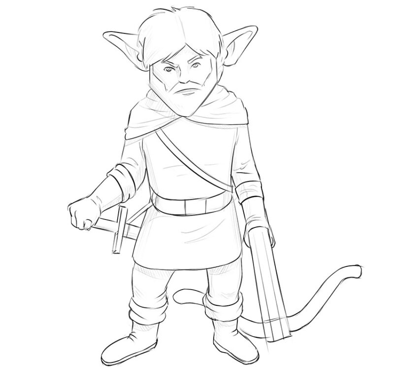 How to Draw a Gnome from Dungeons & Dragons - Geek-Blog.net