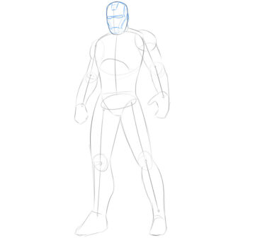How to Draw Iron Man from Avengers - Geek-Blog.net
