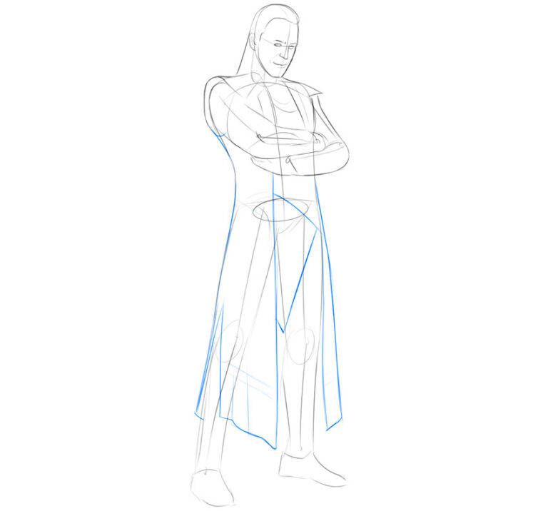 How to Draw Loki from Avengers - Geek-Blog.net