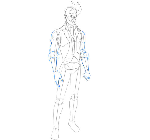 How to Draw a Tiefling - Geek-Blog.net