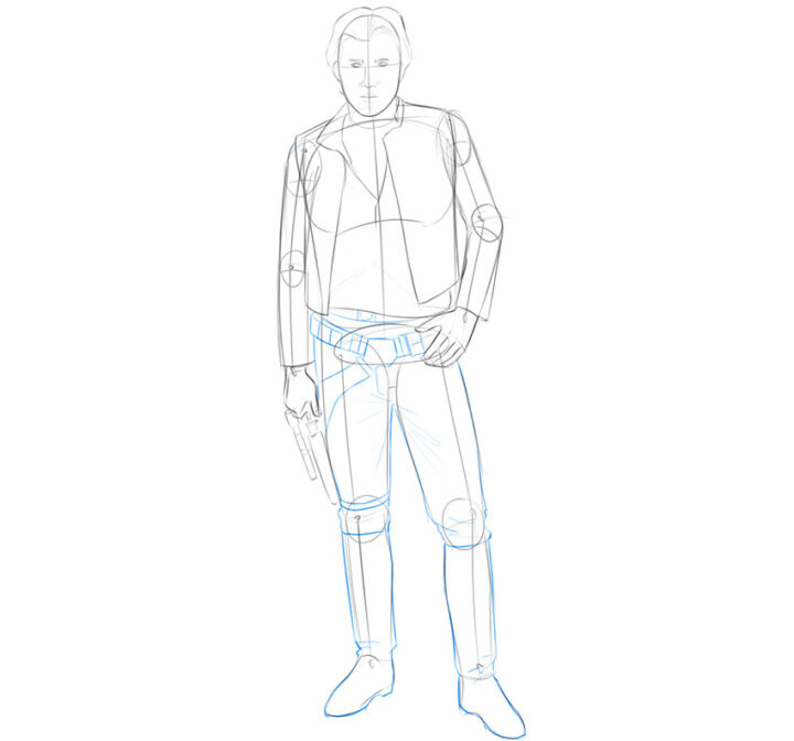 How to Draw Han Solo - Geek-Blog.net