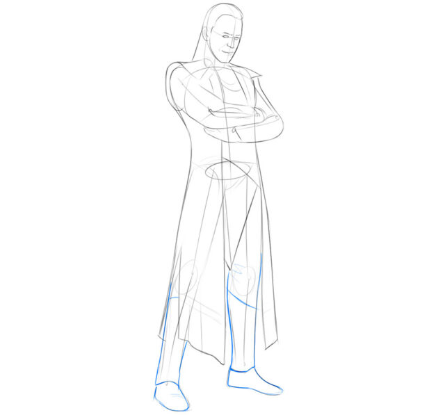 How to Draw Loki from Avengers - Geek-Blog.net