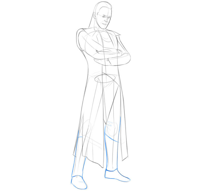 How to Draw Loki from Avengers - Geek-Blog.net