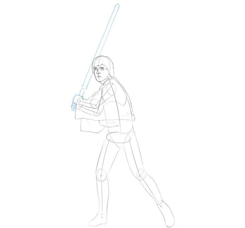 How to Draw Luke Skywalker - Geek-Blog.net