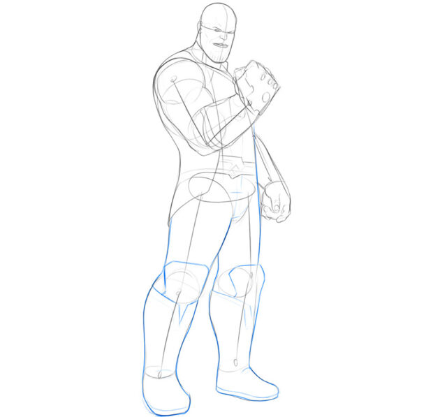 How to Draw Thanos from Avengers - Geek-Blog.net