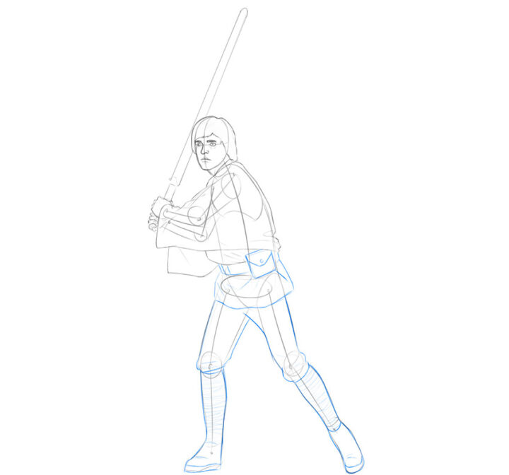 How to Draw Luke Skywalker - Geek-Blog.net