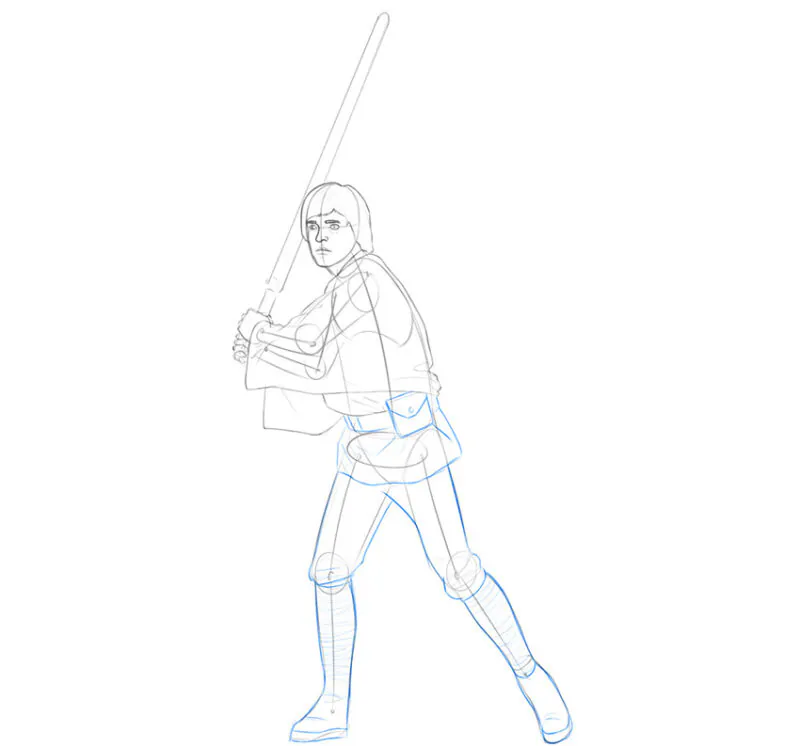 How to Draw Luke Skywalker - Geek-Blog.net