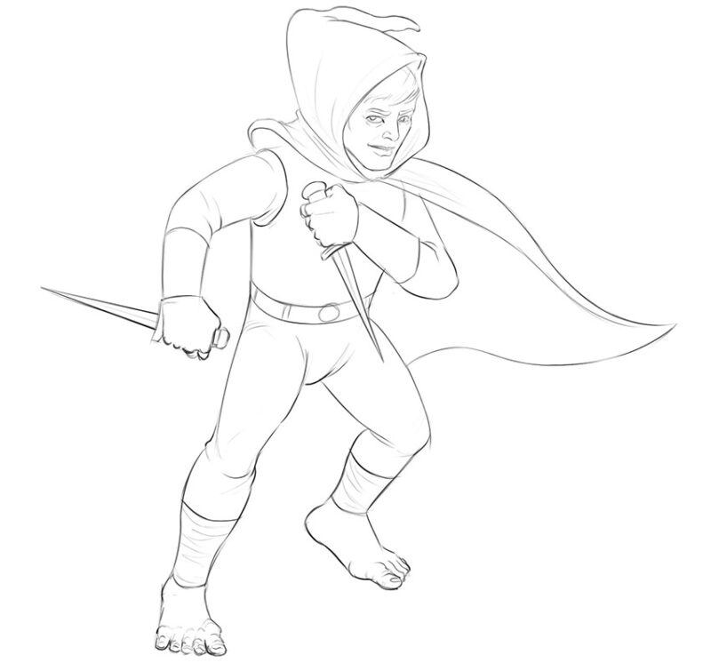 How to Draw a Halfling - Geek-Blog.net